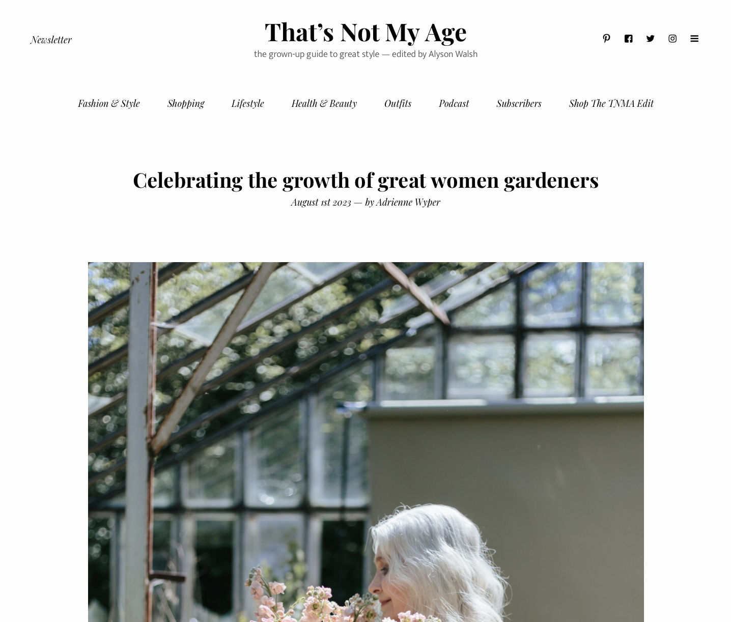 Gardening and interiors – Adrienne Wyper